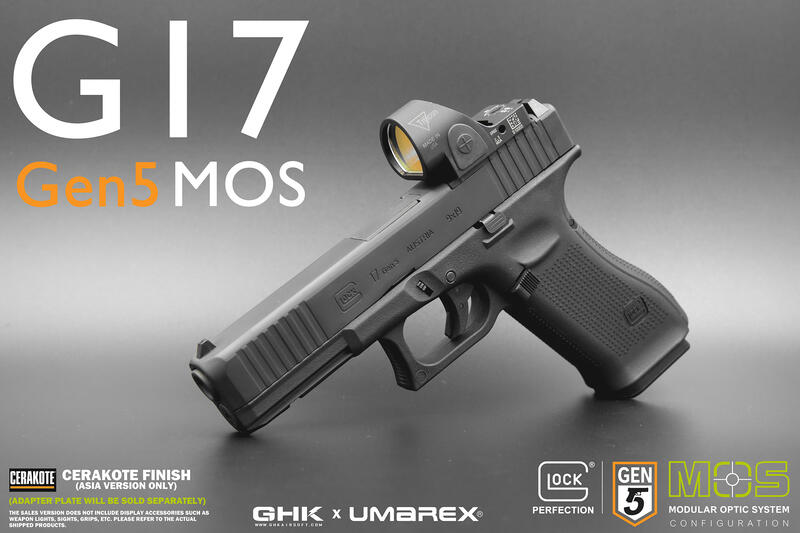 【TAF 新品預購】GHK GLOCK原廠授權G17 Gen5 MOS V2 GBB瓦斯手槍(最新GLOCK V2系統) | 露天市集 | 全台最大的網路購物市集