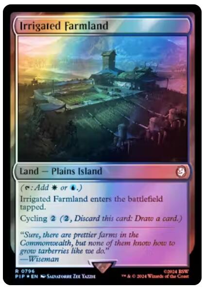 [ALG卡牌專門] PIP Fallout 異塵餘生 Irrigated Farmland 英文 普/閃 | 露天市集 | 全台最大的網路購物市集