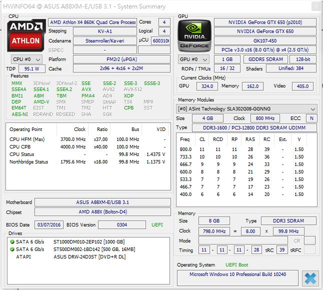 Athlon X4 860K 3.7GHz 8G/1TB 獨顯 4核心電腦主機 USB3.0 USB3.1 | 露天市集 | 全台最大的網路購物市集