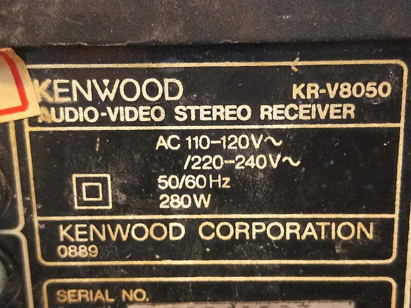 (董)故障品~KENWOOD KR-V8050 綄合擴大機~可過電無動作/自行清潔/重12公斤~ | 露天市集 | 全台最大的網路購物市集