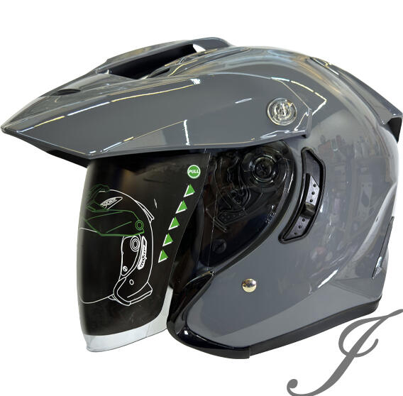 《JAP》M2R J-5P 水泥灰 素色款 半罩式 安全帽 內含墨鏡 | 露天市集 | 全台最大的網路購物市集