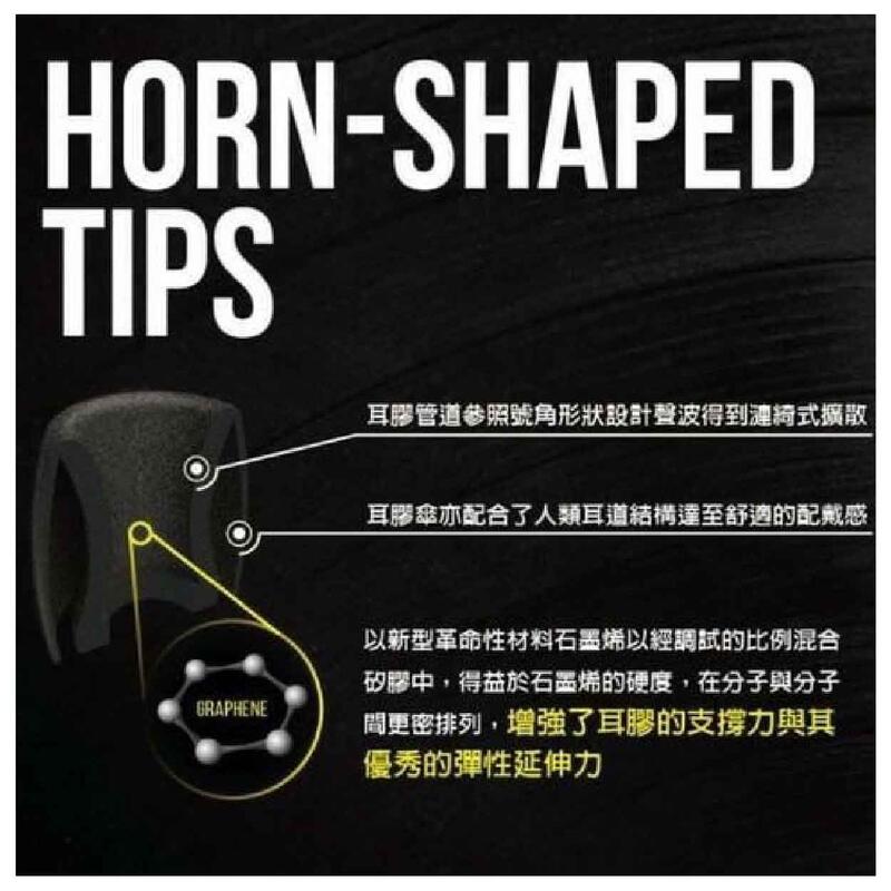 鷗霖 • ePro EP00/EP01 石墨烯耳塞 | 專利號角形耳塞Horn-Shaped Ear Tips | 露天市集 | 全台最大的 ...
