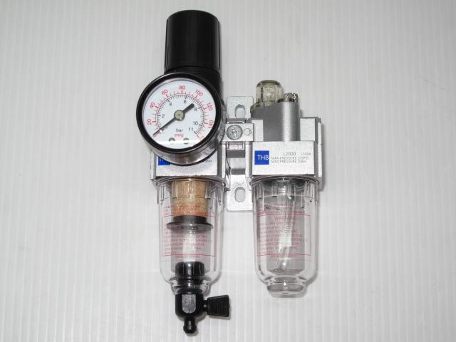 含稅【新宇電動五金行】台灣製造 THB 迷你三點組合 FRL-202 調壓+濾水+給油 濾水器 調壓閥 給油器！(特價) | 露天市集 | 全台最大的網路購物市集