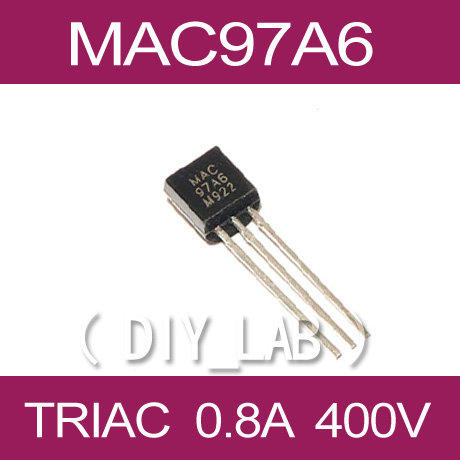 【DIY_LAB#280】(5個) MAC97A6 (TO-92) 0.8A 400V TRIAC雙向矽控整流器(現貨) | 露天市集 | 全 ...