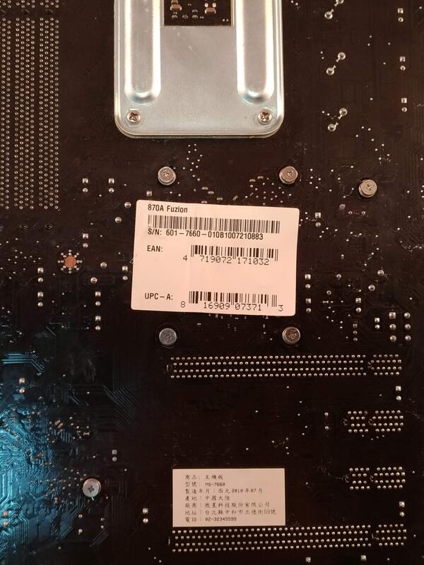 故障品 AMD Phenom II X4 955 + MSI 870A Fuzion HDZ955FBK4DGM | 露天市集 | 全台最大的 ...
