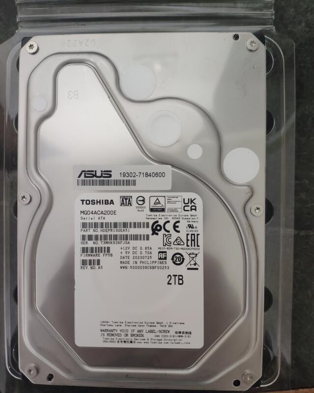 Toshiba【企業碟】2TB 3.5吋 硬碟(MG04ACA200E) | 露天市集 | 全台最大的網路購物市集