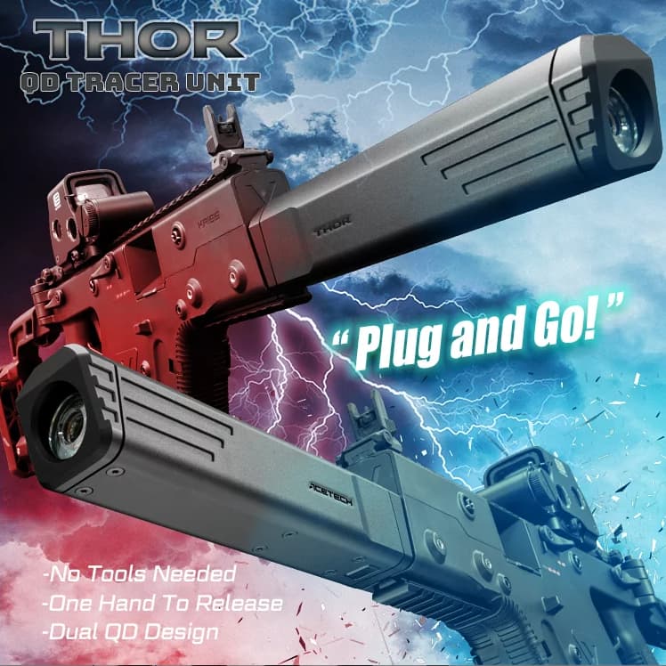 【磐石】AceTech THOR QD（適用KRYTAC Kriss Vector）滅音管型 快拆發光器 | 露天市集 | 全台最大的網路購物市集
