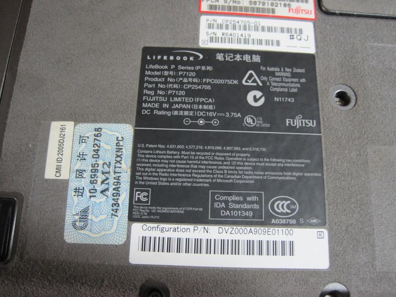 Fujitsu Lifebook P7120 筆記型電腦。 | 露天市集 | 全台最大的網路購物市集
