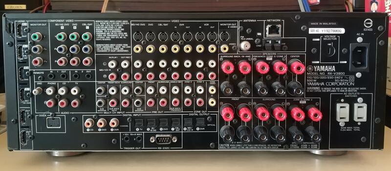 日本山葉 YAMAHA RX-V3900 高階AV環繞擴大機(請詳閱內容) | 露天市集 | 全台最大的網路購物市集