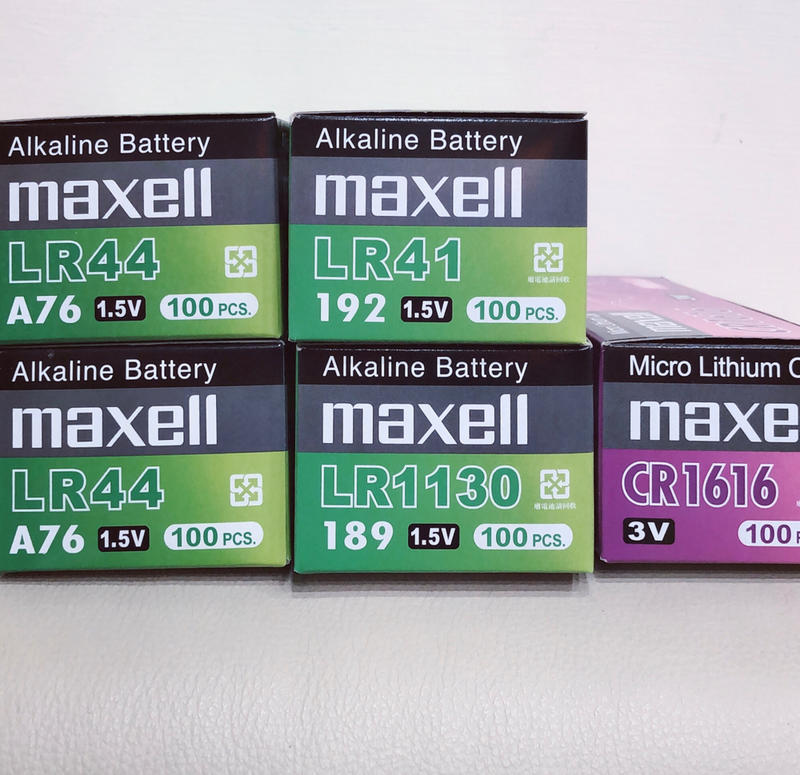 ～老實鋪～原裝maxell LR44/A76/V13GA/LR41/192/LR1130/189鈕型鹹性電池每顆$10 | 露天市集 | 全台 ...