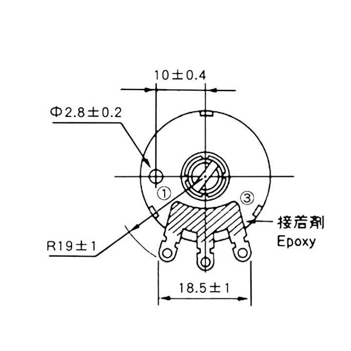 RV24YN20S 200R/500R/1K/10K/200K/500K 單圈碳膜電位器 RV24YN 可調電阻 | 露天市集 | 全台最大的 ...