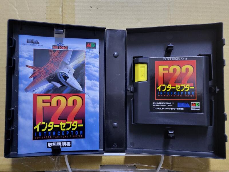 🌀遊戲收藏者🌀 20A4箱 日本製 SEGA MD F22戰機攔截者 F-22 Interceptor 日版 盒書 | 露天市集 | 全台最大 ...