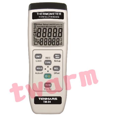 《德源科技 》(含稅) TENMARS 世駿 TM-84 K/J/T/E/R/S/N 雙輸入溫度錶 | 露天市集 | 全台最大的網路購物市集