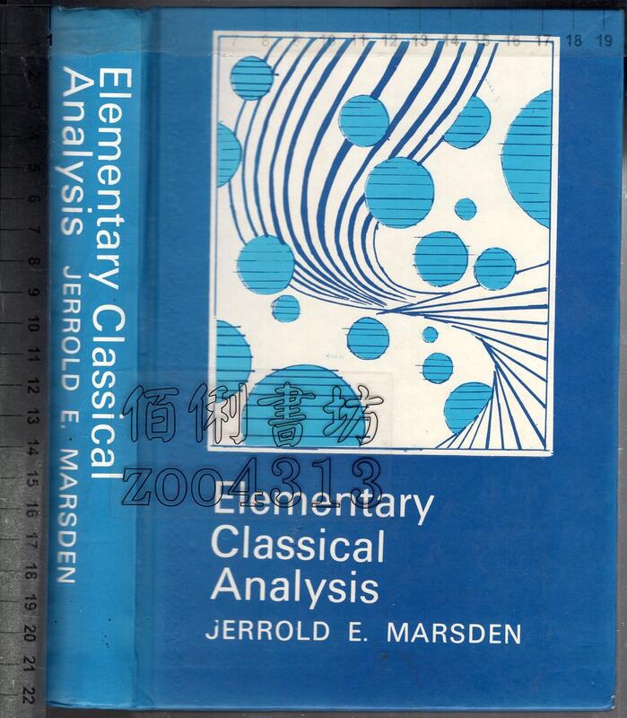 佰俐O《Elementary Classical Analysis》MARSDEN | 露天市集 | 全台最大的網路購物市集