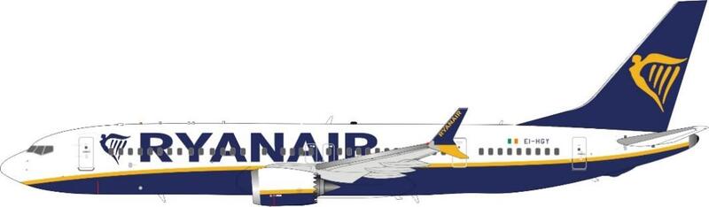J.FOX 瑞恩航空 Ryanair B737 Max EI-HGY 1:200 | 露天市集 | 全台最大的網路購物市集