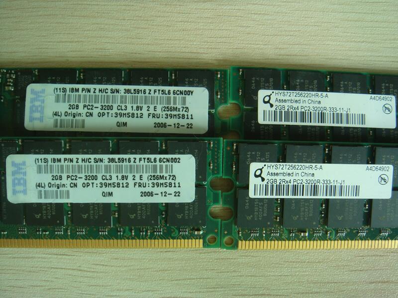 IBM X346 X236 X226 X336伺服器記憶體2G2 2R4 PC2-3200R 39M5811 | 露天市集 | 全台最大的網路購物市集