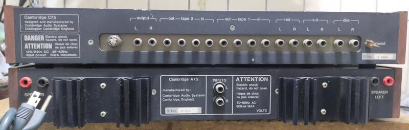 故障 英國 Cambridge C75 + A75 前後級一套（SS） | 露天市集 | 全台最大的網路購物市集