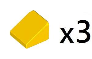 LEGO Yellow Roof Tile Slope 1x1x2/3 30度 樂高黃色 小斜面斜角三個 4504381 | 露天市集 | 全 ...
