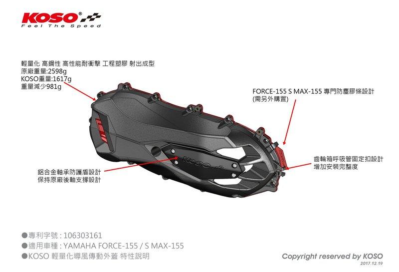柏』利多銷】KOSO FORCE S-MAX傳動蓋 輕量化導風傳動外蓋 一體式 導風 輕量化傳動蓋 | 露天市集 | 全台最大的網路購物市集
