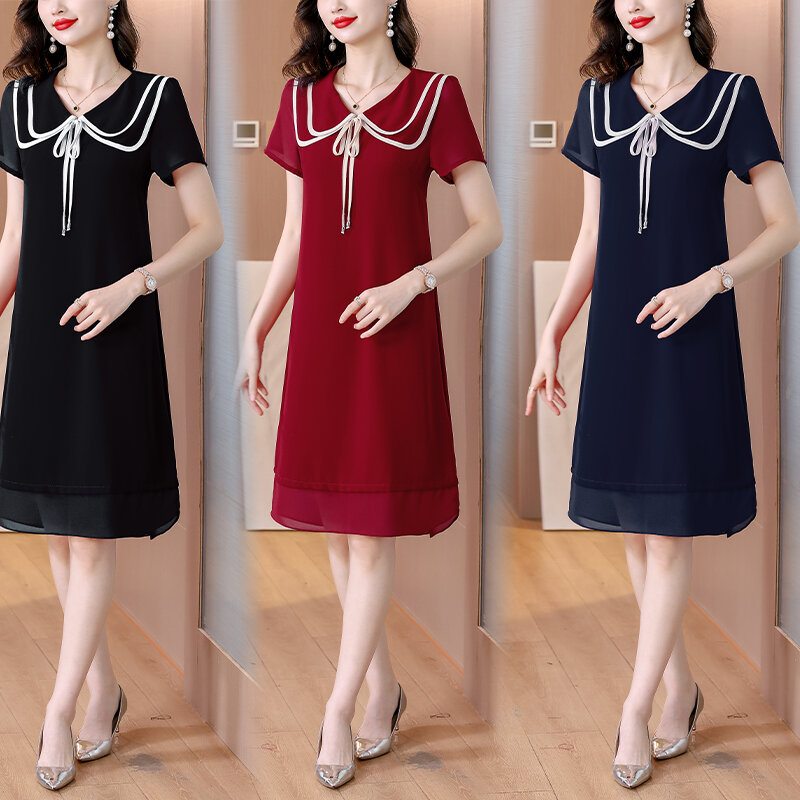 【pink girl】預購 春夏裝 #【胖MM】#【3色,L~5XL】MY2961#顯瘦短袖洋裝 | 露天市集 | 全台最大的網路購物市集