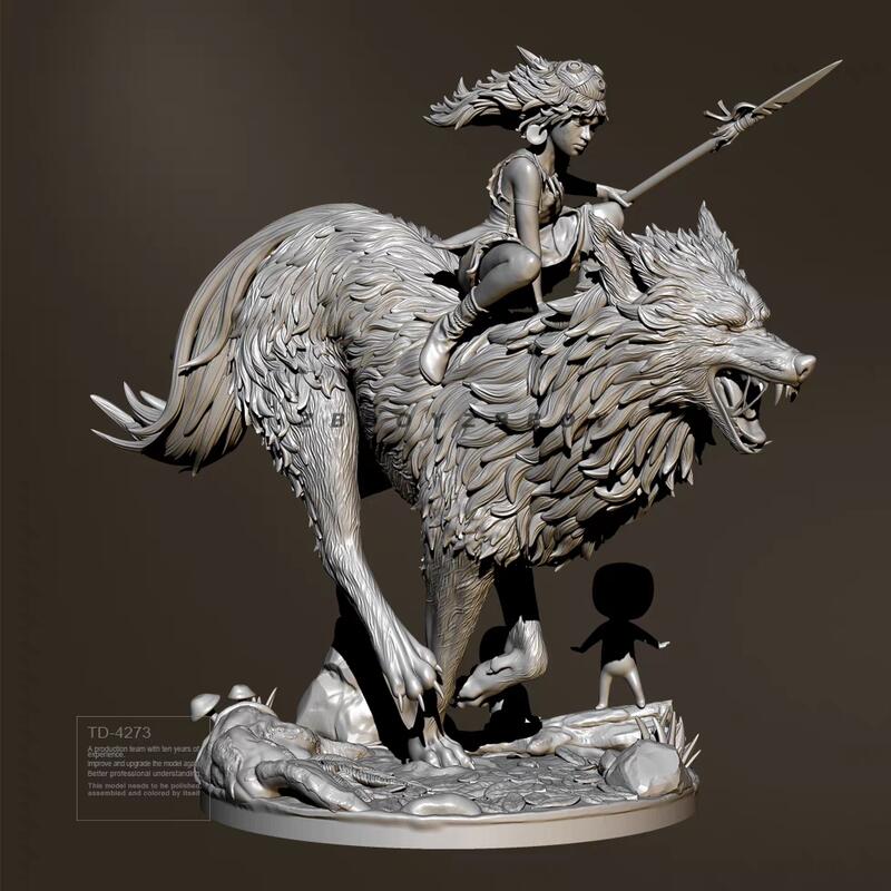 【新品預訂】人高35mm 55mm ZBBOY監制 幽靈公主與白狼 樹酯人型 TD-4273 | 露天市集 | 全台最大的網路購物市集