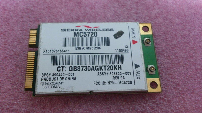 筆電用Sierra Wireless MC5720 PCI Express Mini Card介面 內建3G/ | 露天市集 | 全台最大的 ...