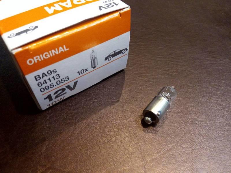 OSRAM 歐司朗 64113 10W 12V BA9s 賓士石英小燈 汽車儀表燈 (通用PHILIPS 12024) | 露天市集 | 全台 ...