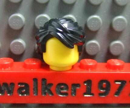 【積木2010】樂高 LEGO 黑色 波浪紋 男生 頭髮 / 微卷 女生 頭髮 / 43753 (H-02) | 露天市集 | 全台最大的網路購物市集