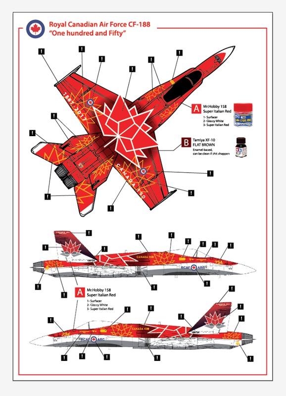 1/72水貼紙~加拿大CF-188戰機,建國150週年紅楓塗裝(含細部標誌) | 露天市集 | 全台最大的網路購物市集