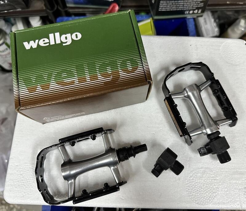火雞二輪館 WELLGO QRD-C128維格快拆式鋁合金腳踏板 黑 銀 防盜功能 | 露天市集 | 全台最大的網路購物市集