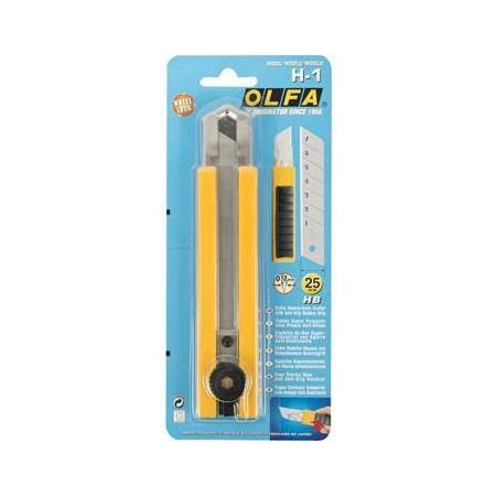 [工具潮流]HB黑鋼刀片**日本製*OLFA H-1特大型美工刀(刀片25mm寬) 抗滑握把 | 露天市集 | 全台最大的網路購物市集