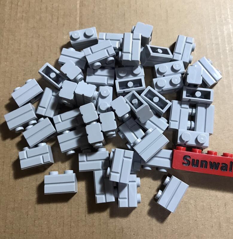 【50個139元】樂高 LEGO 98283 淺灰色 磚型磚 磚牆 城堡磚 積木 / 1X2 Brick 積木2010 | 露天市集 | 全台 ...
