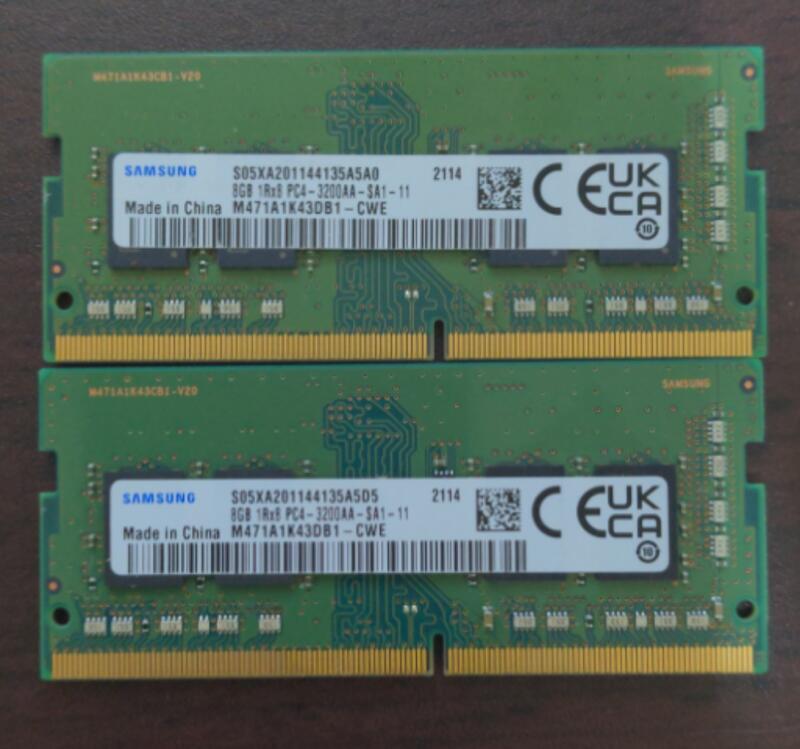 SAMSUNG DDR4 RAM 8G 3200 (NB) | 露天市集 | 全台最大的網路購物市集