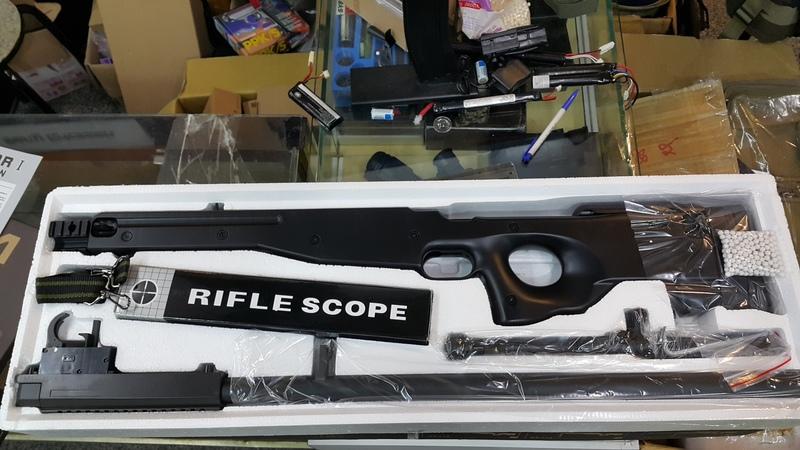 【五0兵工】WELL MB01 AWP手拉空氣狙擊槍全配版，初速140m/s,有200的潛力 | 露天市集 | 全台最大的網路購物市集