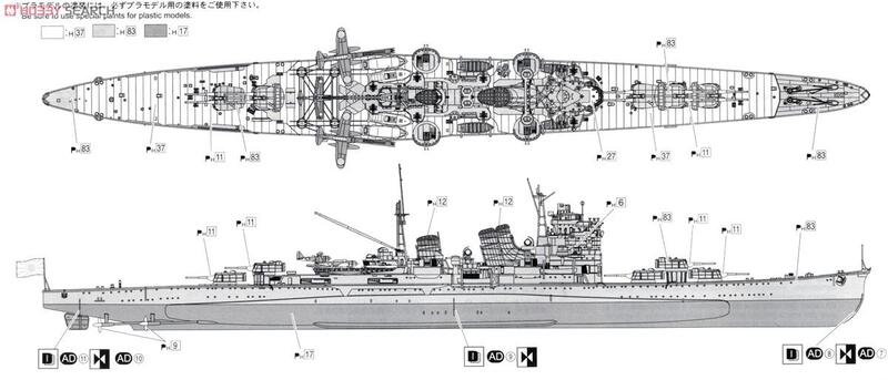 Aoshima 1/350 日本海軍 妙高型重巡洋艦 那智 1943 （04425) | 露天市集 | 全台最大的網路購物市集
