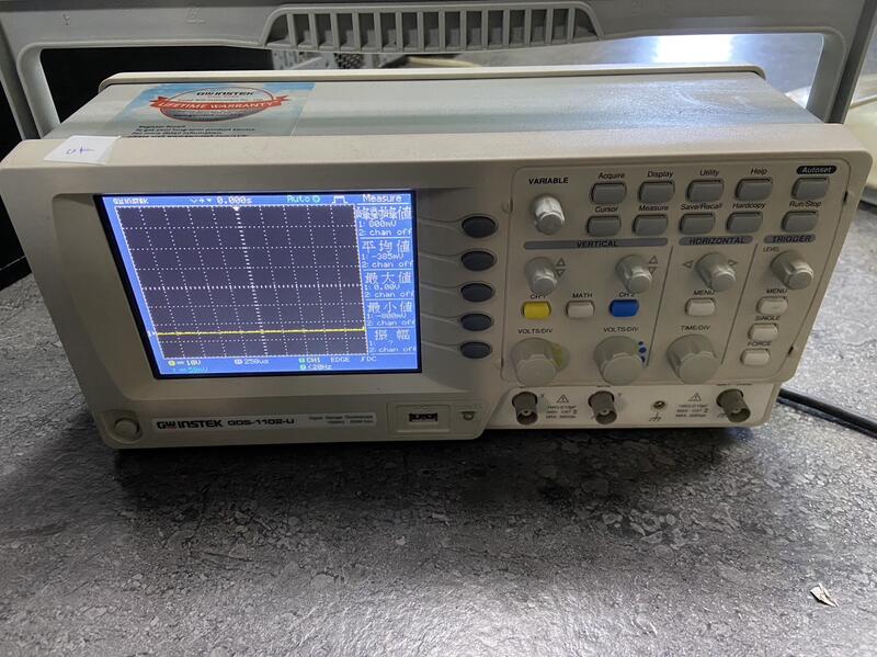 【幸福七號倉】二手 固緯/GWinstek/GDS-1102-U/100MHz/數位儲存示波器 | 露天市集 | 全台最大的網路購物市集
