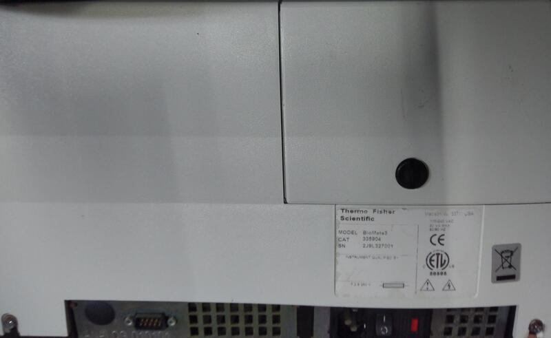 二手BioMate 3S 紫外光-可見光分光光譜儀(上電有反應但不確定好壞當報帳零件品 | 露天市集 | 全台最大的網路購物市集