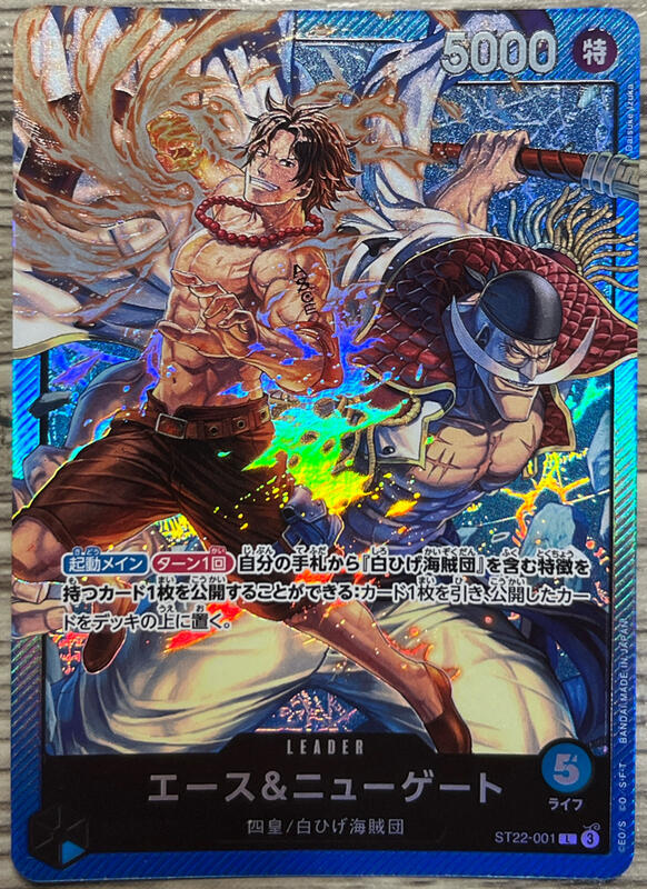 【情侶卡舖】 ST22-001 L 艾斯&紐蓋特（異圖） 航海王 OPCG | 露天市集 | 全台最大的網路購物市集