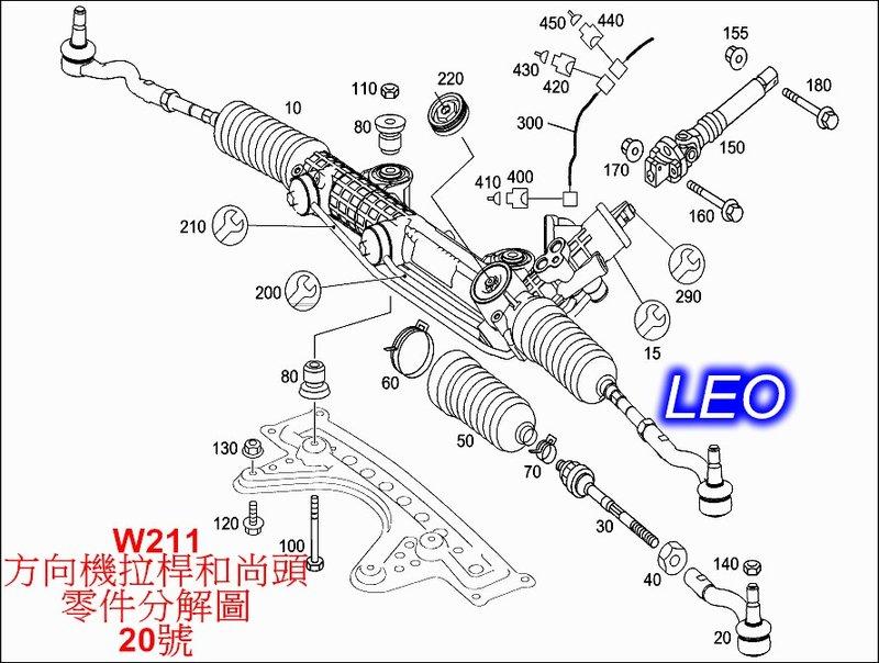 【Leo1108雙B零件專賣店】BENZ 方向機拉桿和尚頭 W211/W219 [2113302503/2603] | 露天市集 | 全台最大 ...