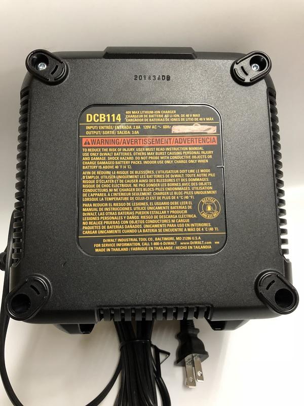 美國 DEWALT 得偉 40V MAX 原廠充電器 DCB114 | 露天市集 | 全台最大的網路購物市集