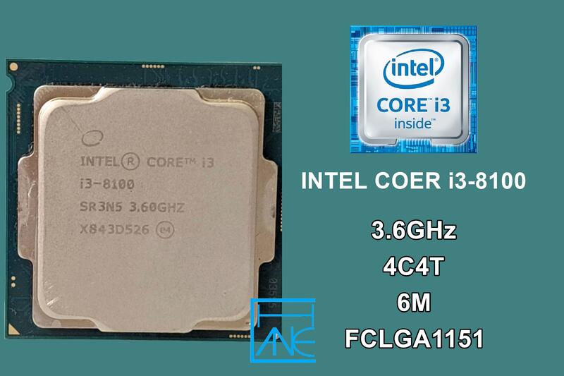 大胖電腦 】Intel i3-8100 CPU/LGA1151/6M/3.60GHz/良品/保固30天/直購價700 | 露天市集 | 全台最大的網路購物市集