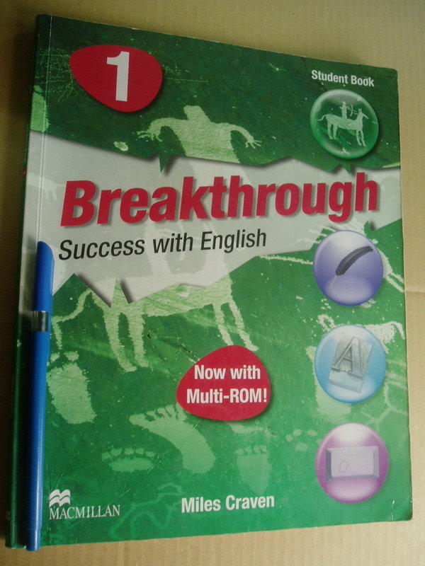 Breakthrough 1(Success with English) 附光碟 ISBN 9780230727960七成新119頁有劃記 ...