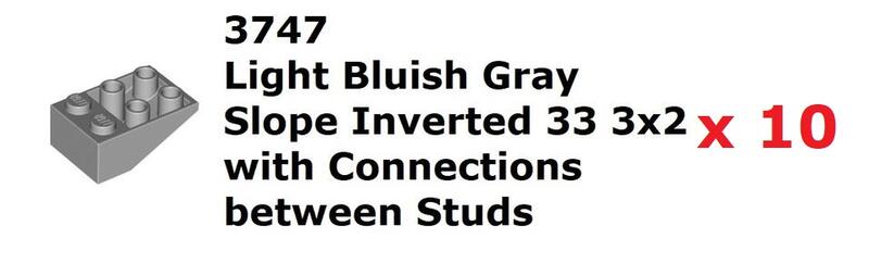 【磚樂】10個一組 LEGO 樂高 3747 4211570 Slope Inverted 33 3x2 淺灰 反斜面 | 露天市集 | 全台 ...