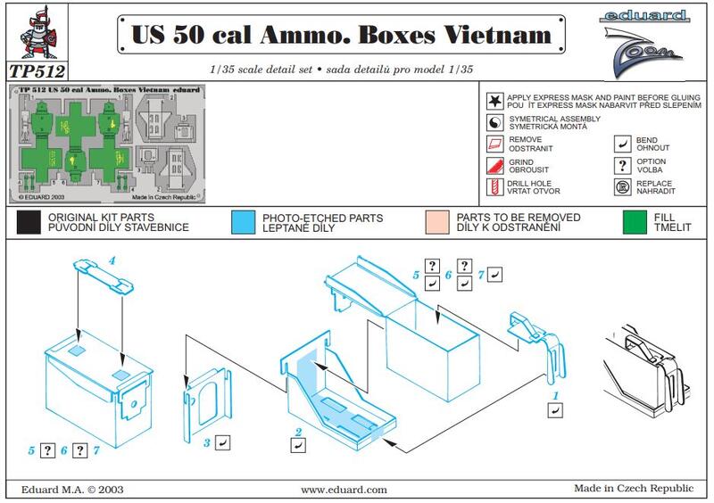 ~飛行員之家~ EDUARD 1/35 越戰 美軍 50機槍 彈藥箱 蝕刻片 (TP512) | 露天市集 | 全台最大的網路購物市集