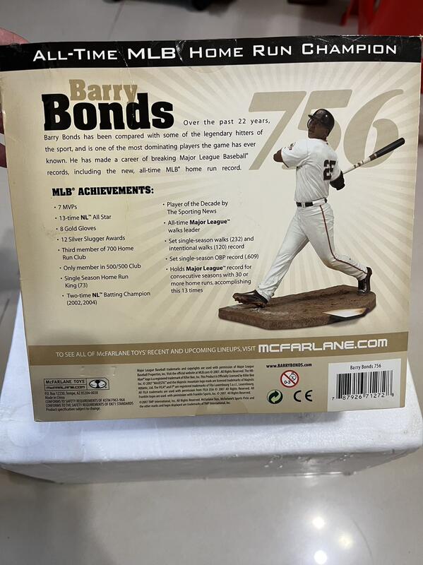 MLB 舊金山巨人全壘打王 Barry Bonds (756轟紀念版全新吊卡泛黃) | 露天市集 | 全台最大的網路購物市集