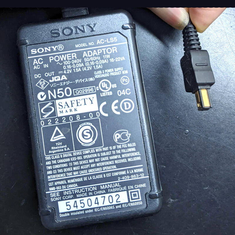 SONY 原廠 變壓器 AC-LS5 DC 4.2V 1.5A jt/ 充電器 相機 | 露天市集 | 全台最大的網路購物市集