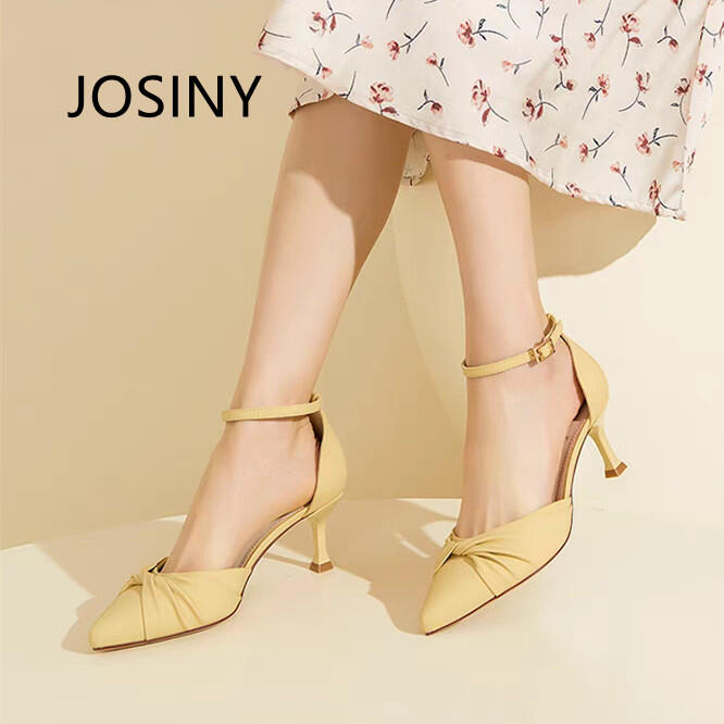 JOSINY/卓詩尼正品秋冬新款女鞋 韓版休閒百搭優雅淺口尖頭一字帶細高跟單鞋 全新庫存清倉 挑戰最低價 任選3件免運費 | 露天市集 | 全 ...