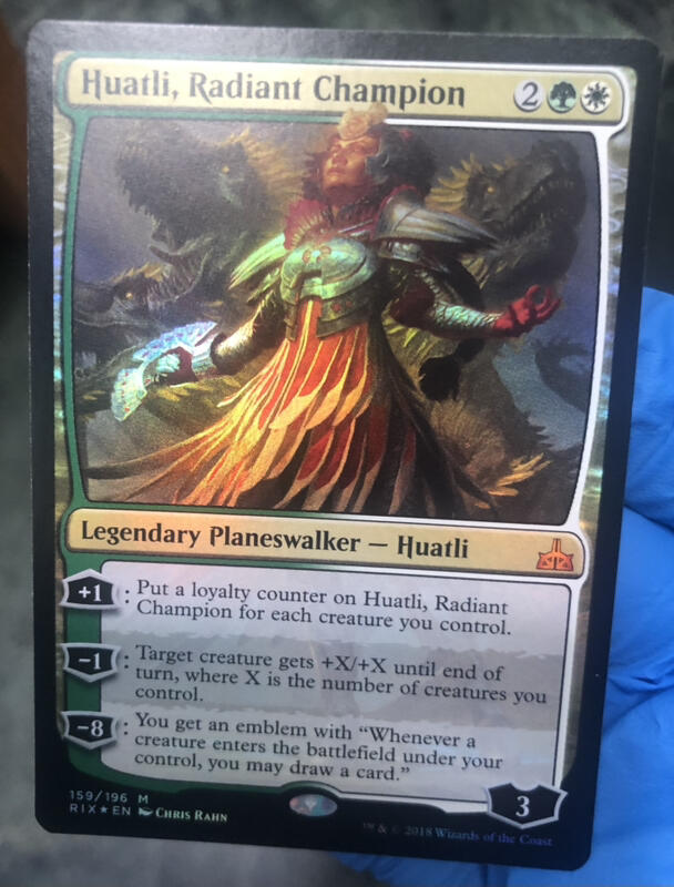 魔法部屋MTG閃Foil決勝依夏蘭 Huatli, Radiant Champion 輝光鬥士華特莉 【英文NM傳奇旅法 | 露天市集 | 全 ...