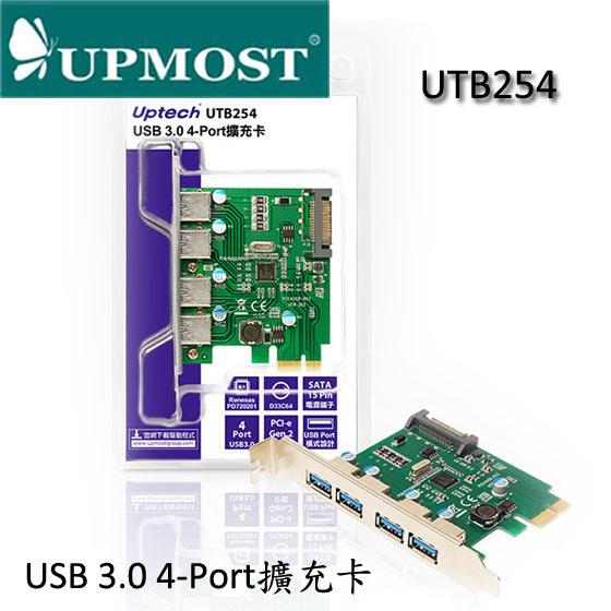 【MR3C】含稅 UPMOST登昌恆 Uptech UTB254 PCI-E 4-Port USB 3.0擴充卡 | 露天市集 | 全台最大的 ...