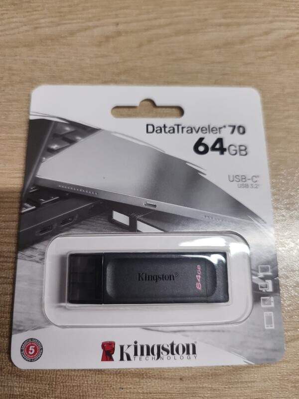 金士頓 DataTraveler 70 USB Type-C 64GB 隨身碟 (DT70/64GB) | 露天市集 | 全台最大的網路購物市集